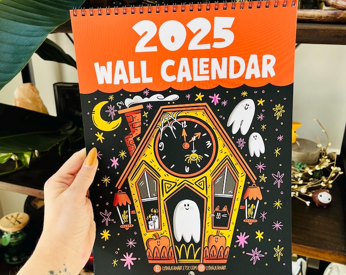 2025 Wall Calendar | Spooky Wall Calendar | Horror Calendar | Halloween ...