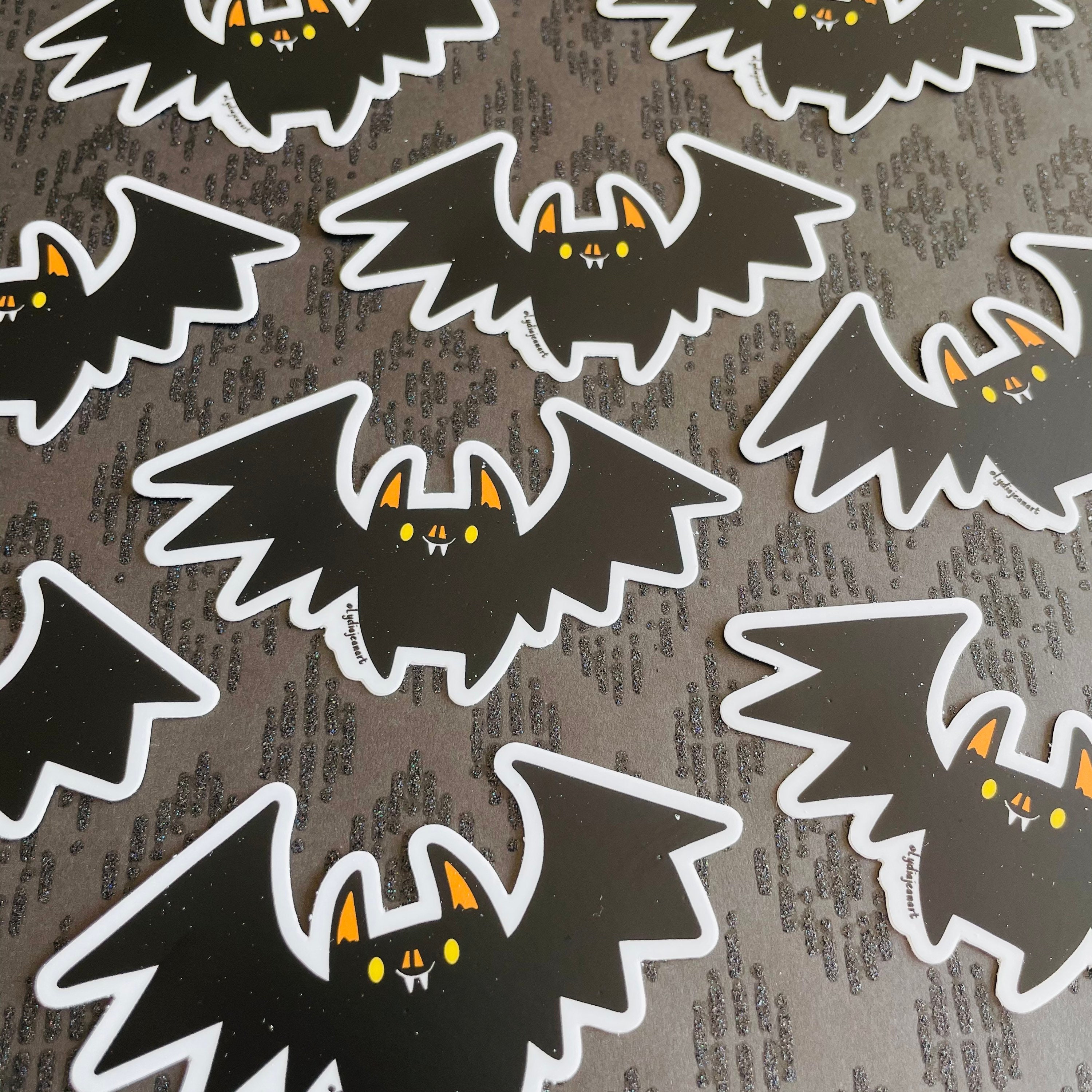 Bat Vinyl Sticker Super Cute Bat Sticker Party Favors bat - Etsy