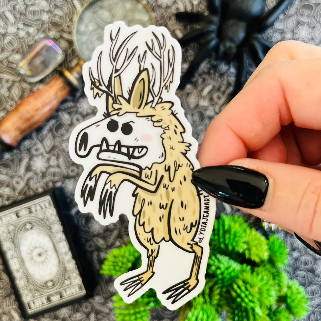 Wendigo Vinyl Sticker | Wendigo Sticker | Cryptid Sticker | Spooky ...
