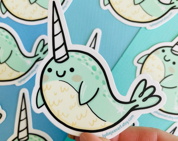 Cute Narwhal Sticker Narwhal Sticker Party Favors Narwhal - Etsy