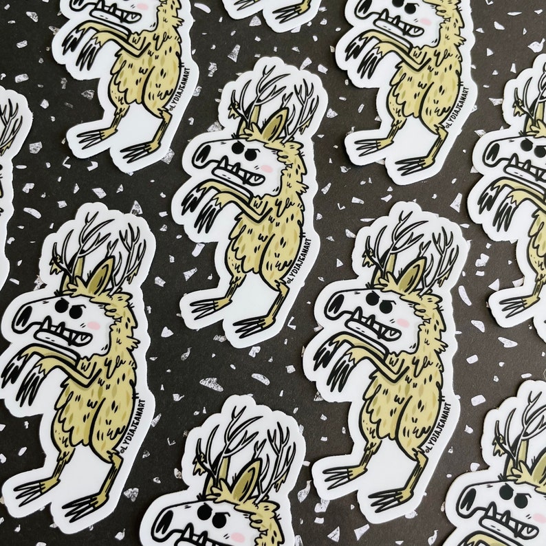 Wendigo Vinyl Sticker Wendigo Sticker Cryptid Sticker - Etsy