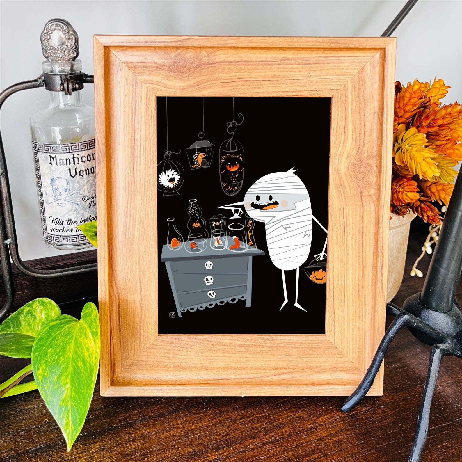 Mummy Collector Halloween Wall Art Prints for Spooky Fans - Etsy