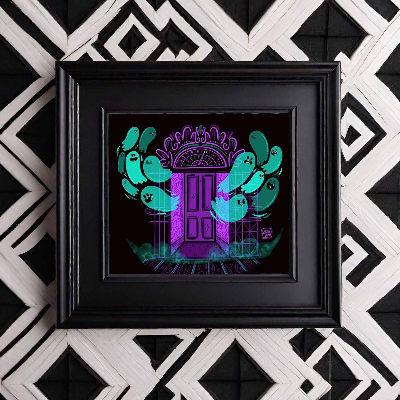 13th Floor Ghost Elevator Art Print for Halloween Lovers | Halloween ...