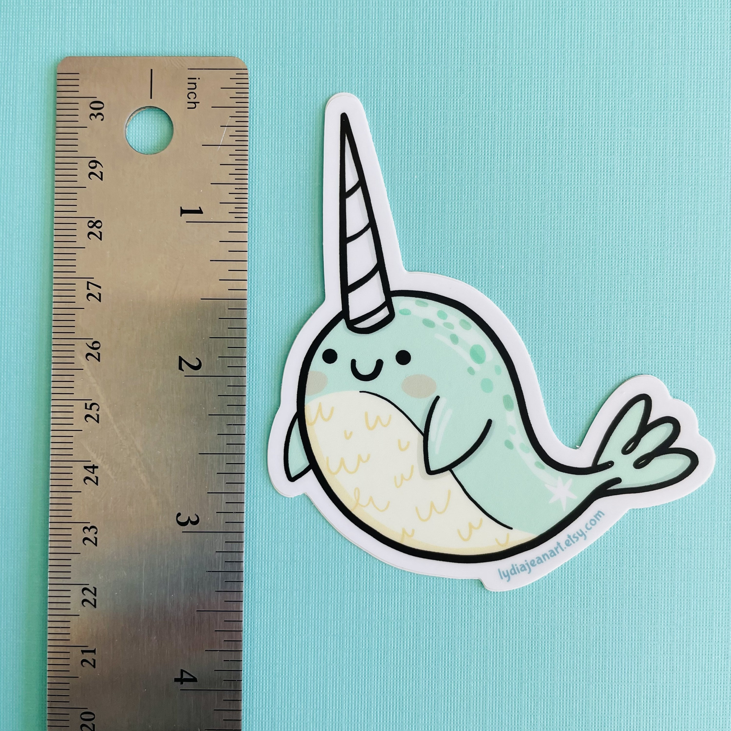 Cute Narwhal Sticker Narwhal Sticker Party Favors Narwhal | Etsy