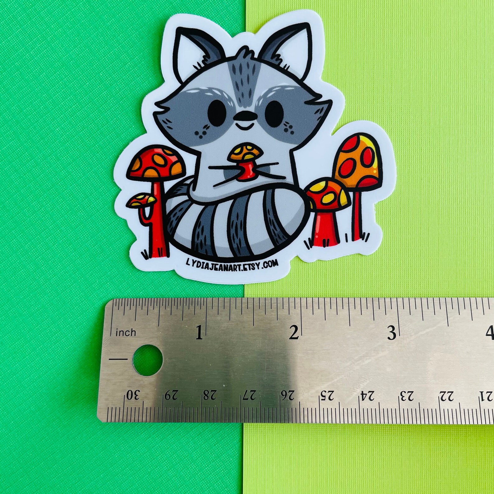 Raccoon Vinyl Sticker Raccoon Sticker Raccoon Decal | Etsy
