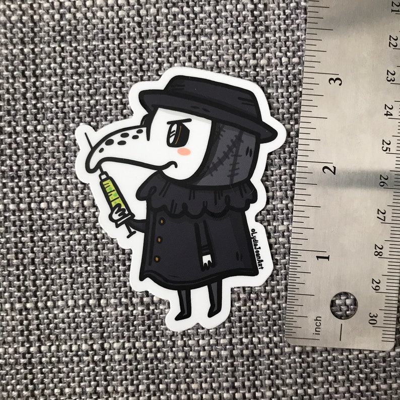 Plague Doctor vinyl sticker Plague Doctor Sticker | Etsy