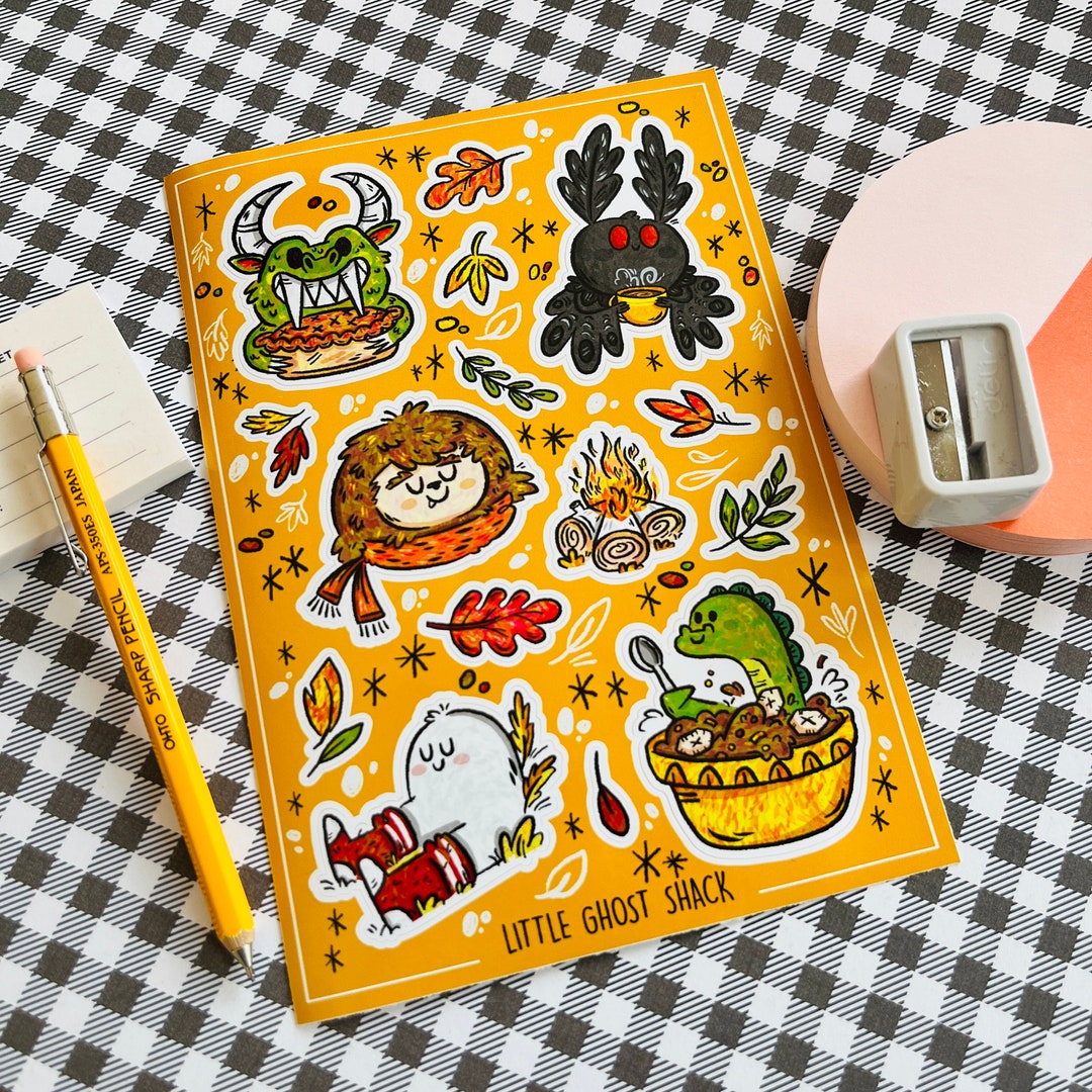 Fall Cryptids Vinyl Sticker Sheet - Etsy