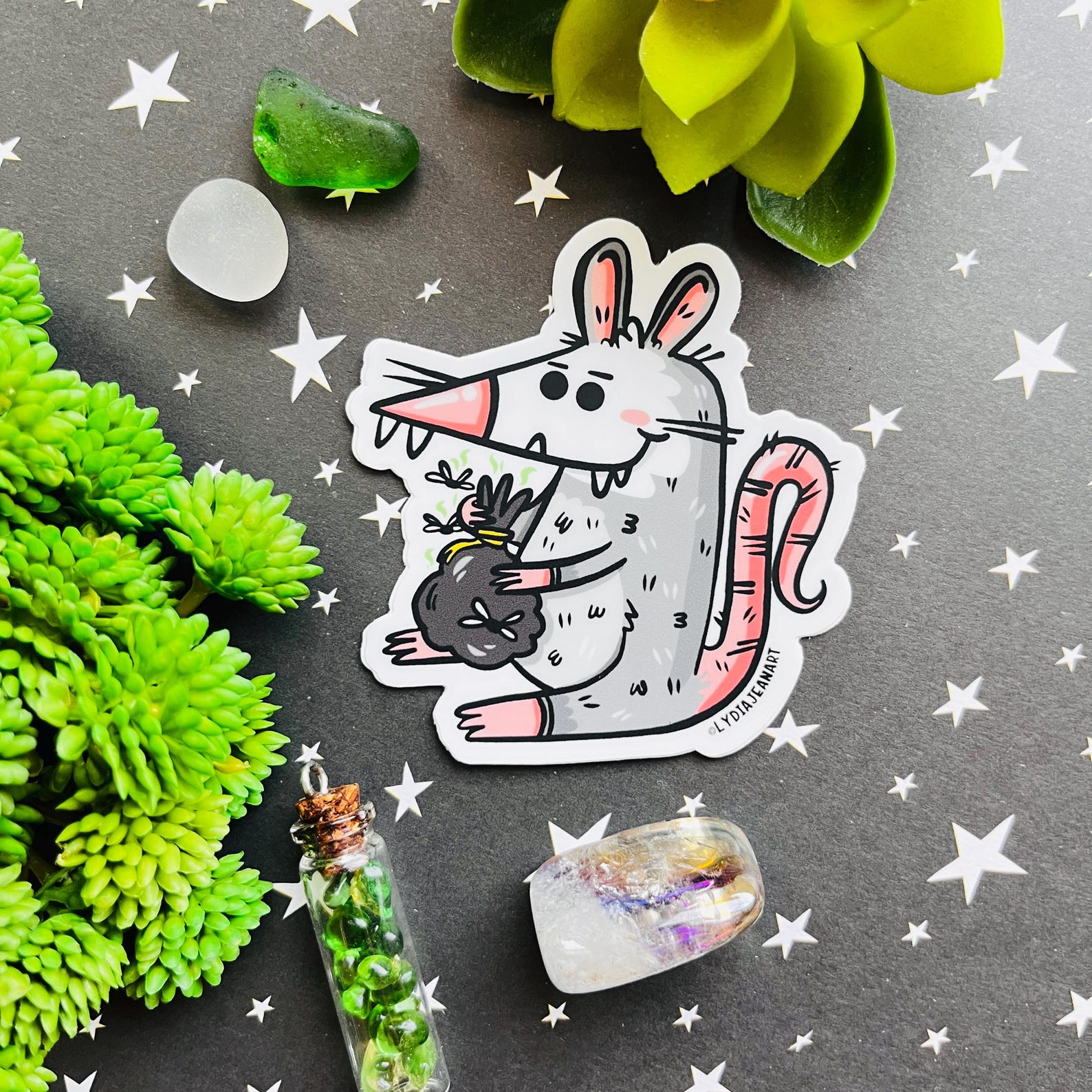 Possum Vinyl Sticker | Possum Sticker | Possum Decal | Opossum Sticker ...