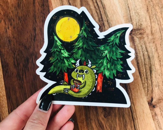 Hodag Sticker Rhinelander Sticker Cryptid Sticker - Etsy