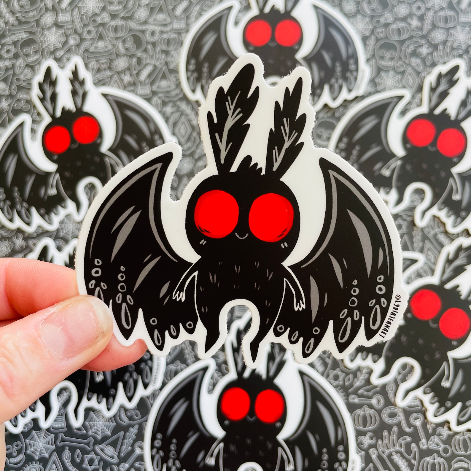 Mothman Vinyl Sticker Mothman Sticker Mothman Decal - Etsy