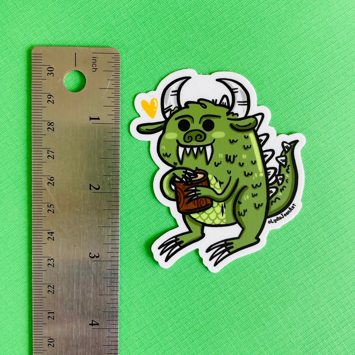 Lil Hodag Vinyl Sticker Hodag Sticker Cryptid Sticker - Etsy