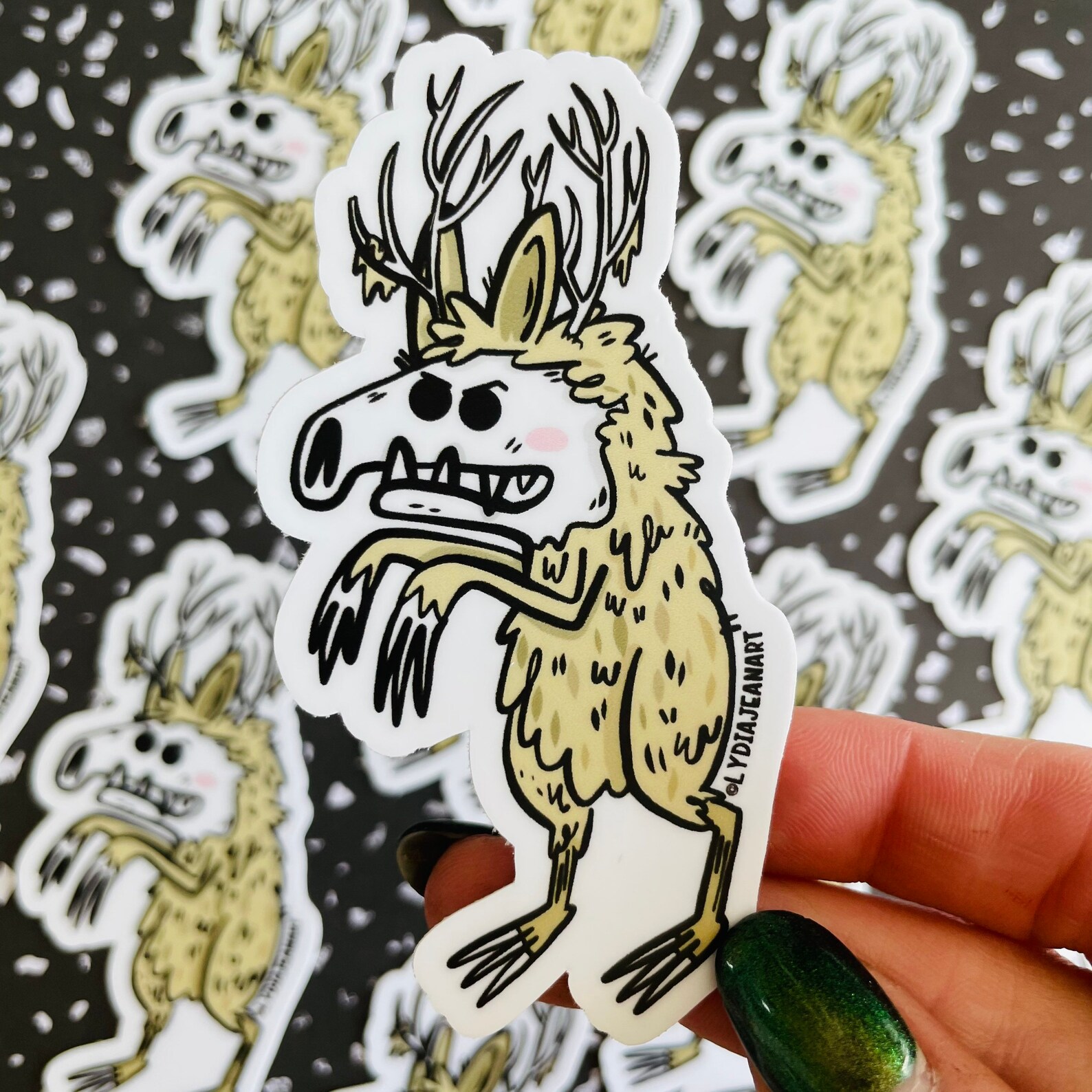 Wendigo Vinyl Sticker Wendigo Sticker Cryptid Sticker - Etsy
