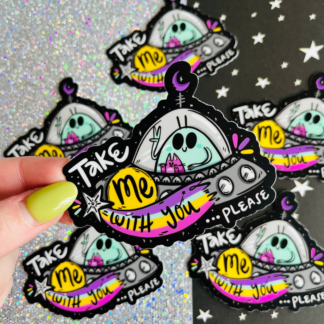 UFO Believer Vinyl Sticker UFO Sticker Alien Sticker Ufo Sticker - Etsy