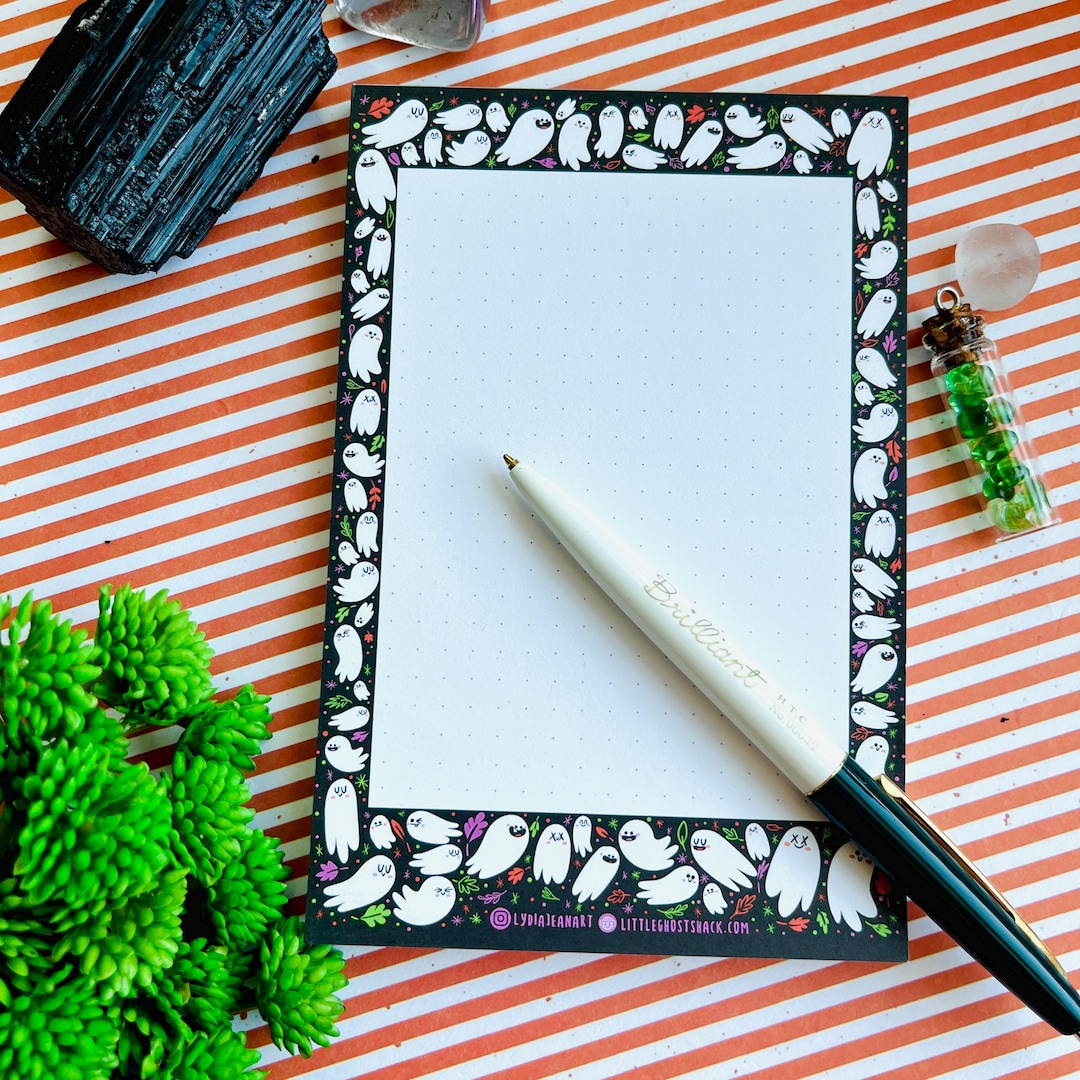 Spoopy Ghosties Halloween Notepad - Etsy