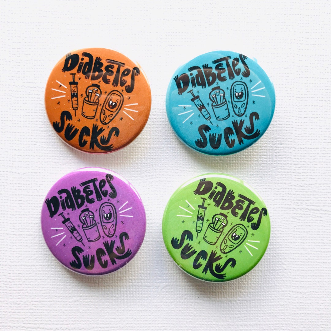 Diabetes Sucks | Diabetes Pin | Diabetes Sucks | Diabetic ID | Diabetic ...
