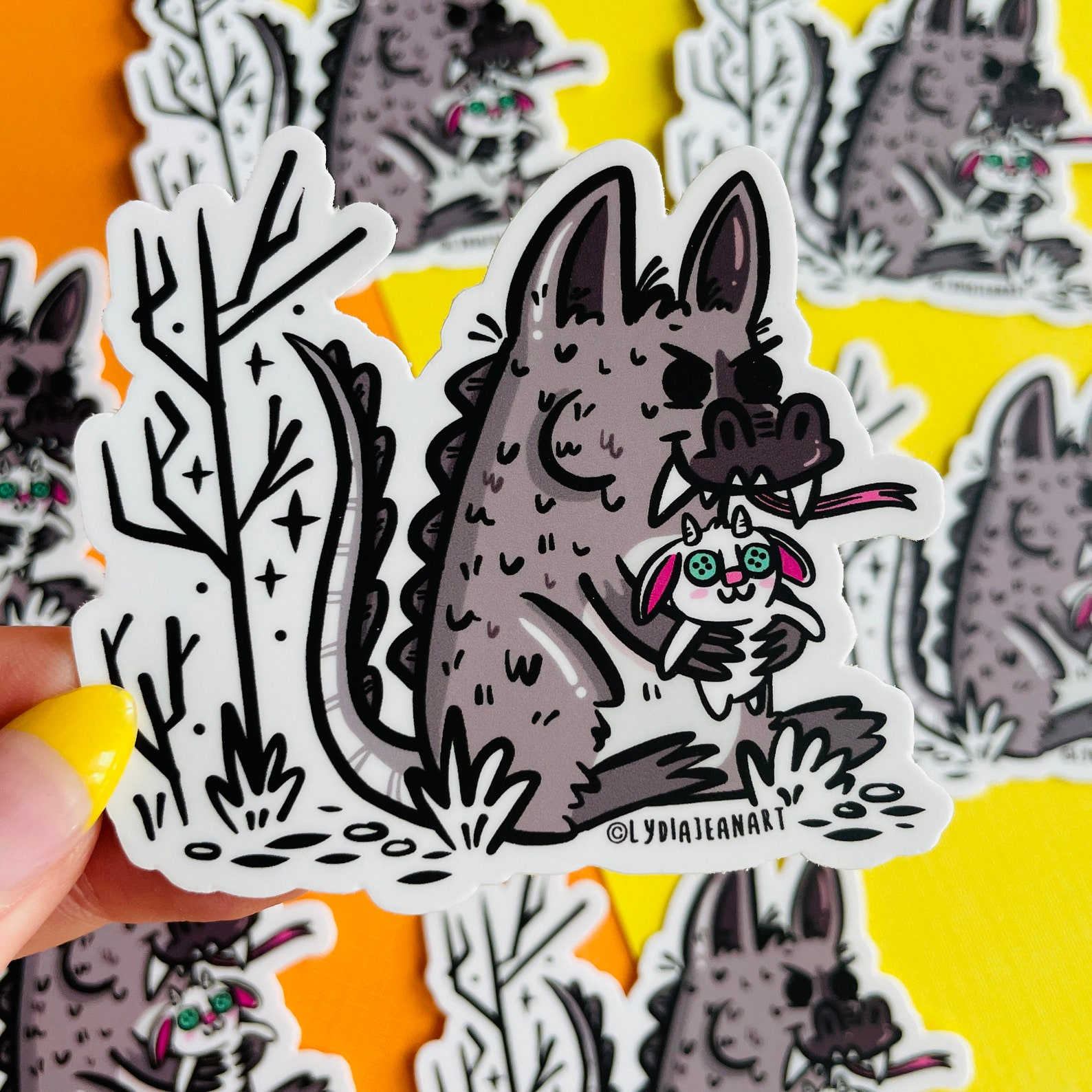 El Chupacabra Vinyl Sticker | Goat Sucker | Cryptid Vinyl Sticker ...