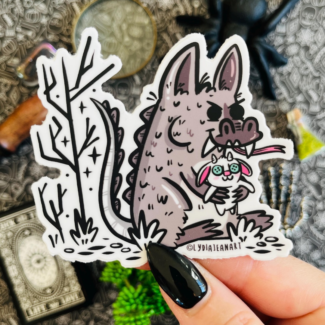 El Chupacabra Vinyl Sticker | Goat Sucker | Cryptid Vinyl Sticker ...