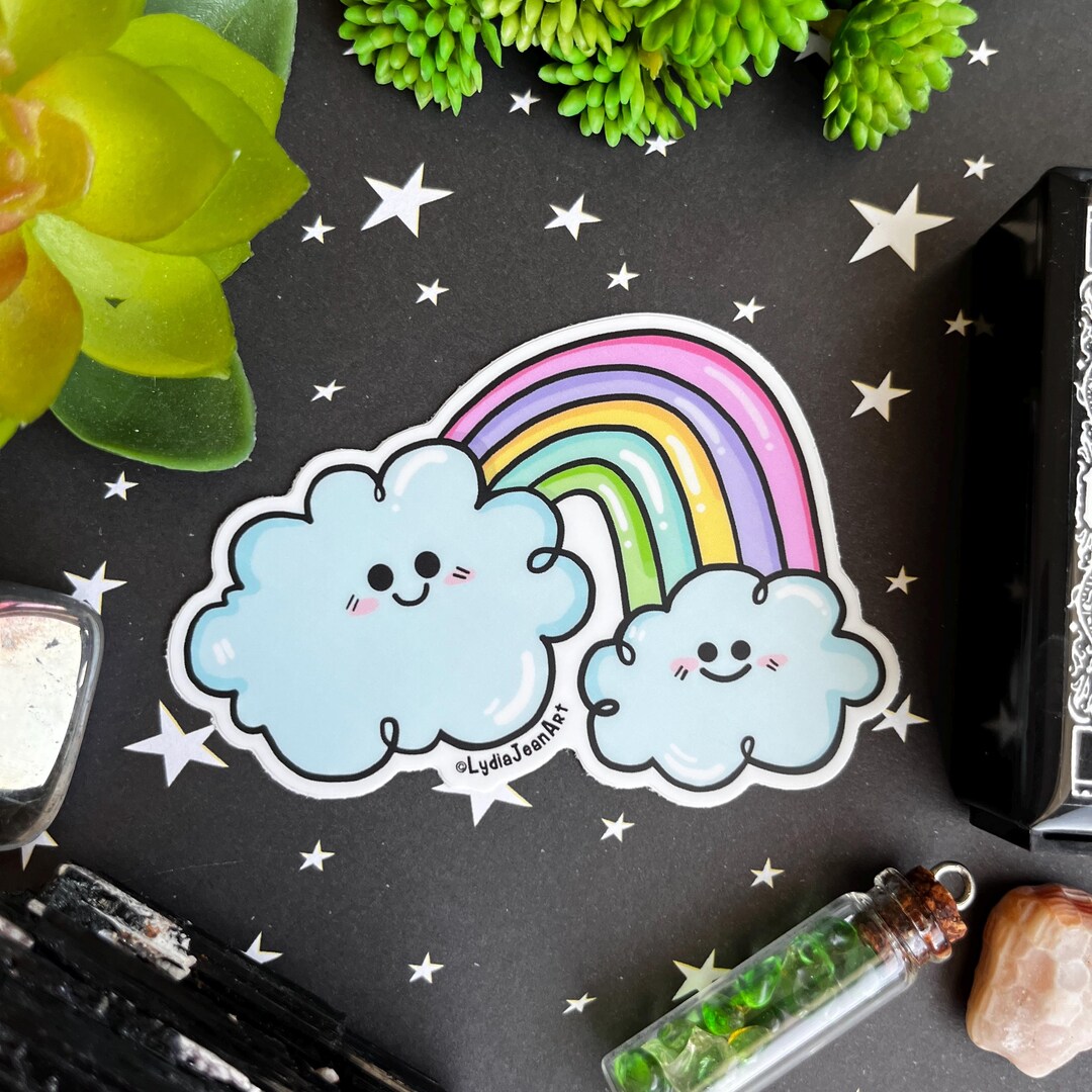 Rainbow Vinyl Sticker | Rainbow Sticker | Rainbow Decal | Rainbow Art ...