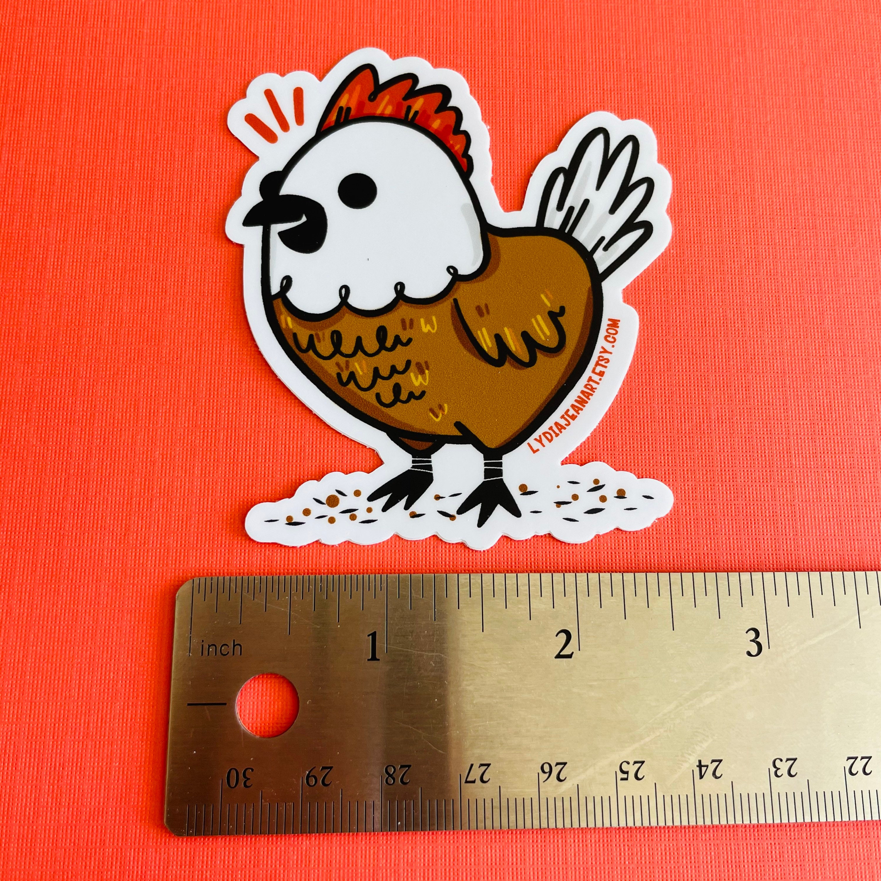 Chicken Vinyl Sticker Rooster Sticker Party Favors chicken | Etsy