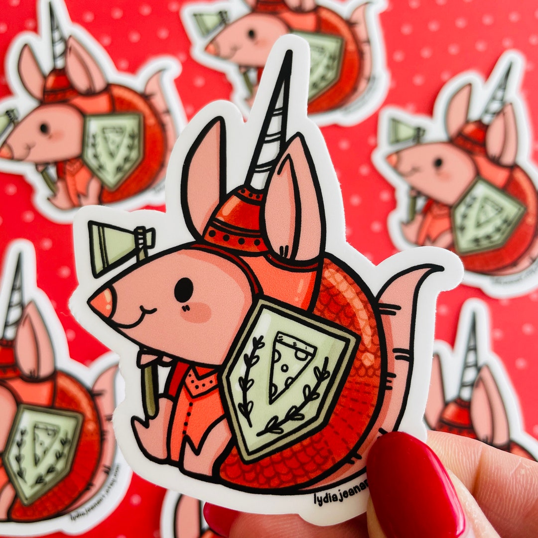 Armadillo Sticker Armordillo Cute Vinyl Sticker Decal Journal Sticker ...