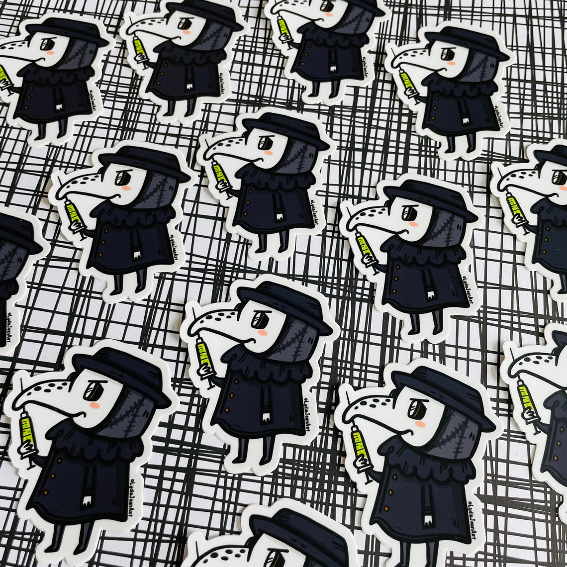 Plague Doctor Vinyl Sticker Plague Doctor Sticker | Etsy