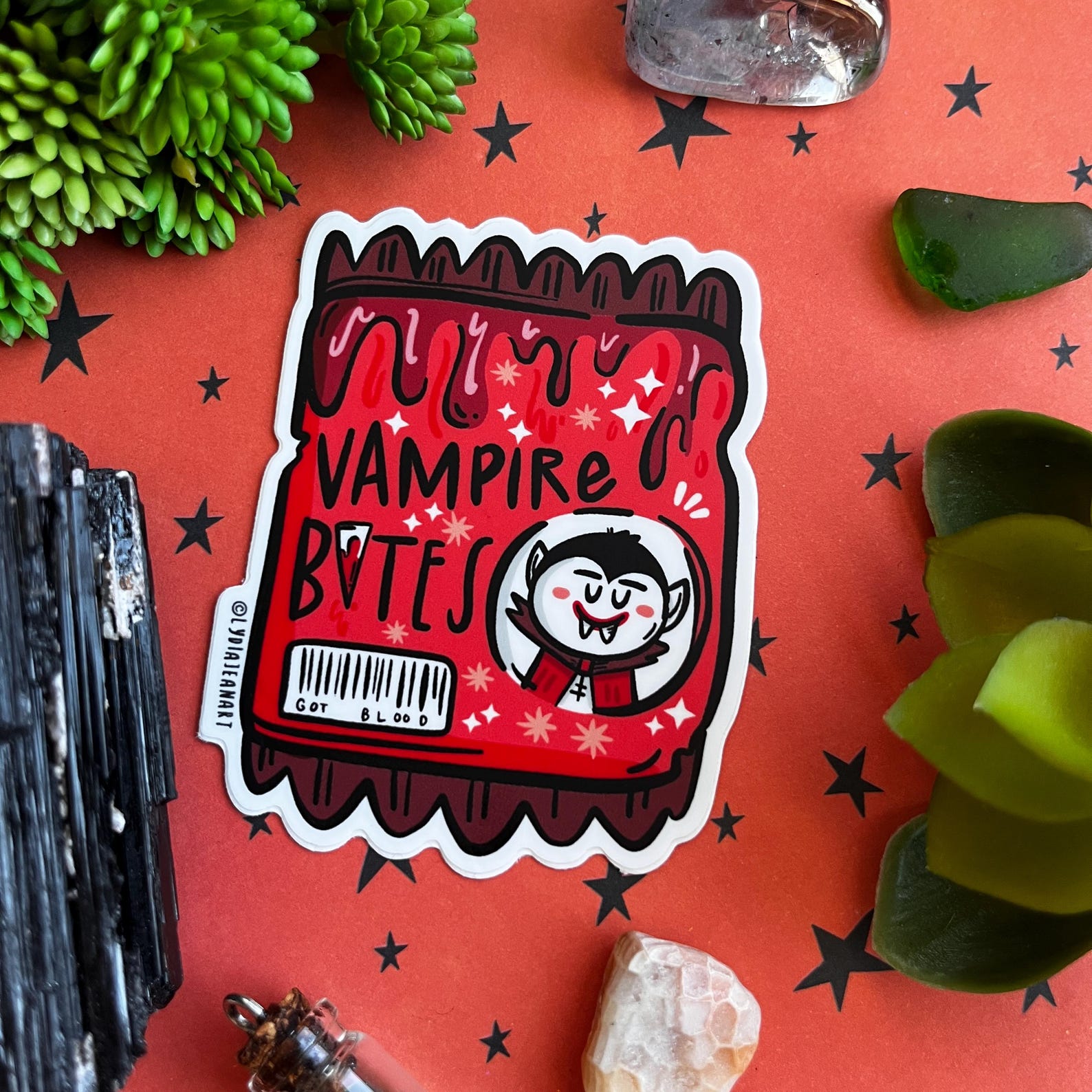 Vampire Bites Waterproof Vinyl Sticker - Etsy