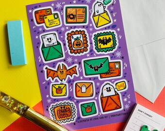 Spooky Mail Sticker - Etsy