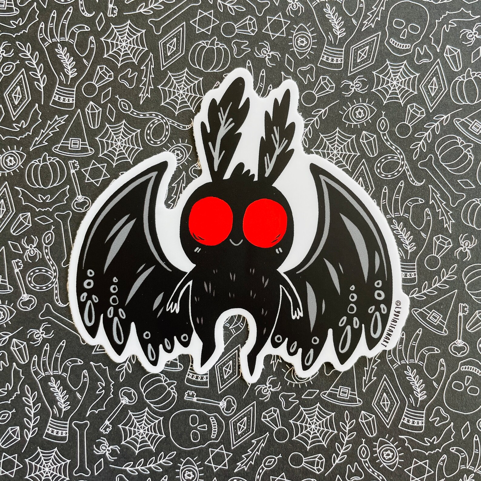 Mothman Vinyl Sticker Mothman Sticker Mothman Decal - Etsy