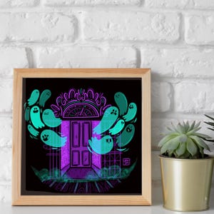 13th Floor Ghost Elevator Art Print for Halloween Lovers | Halloween ...