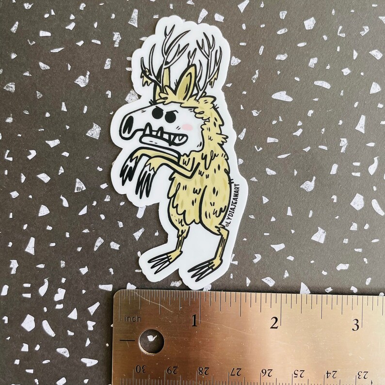 Wendigo Vinyl Sticker Wendigo Sticker Cryptid Sticker - Etsy