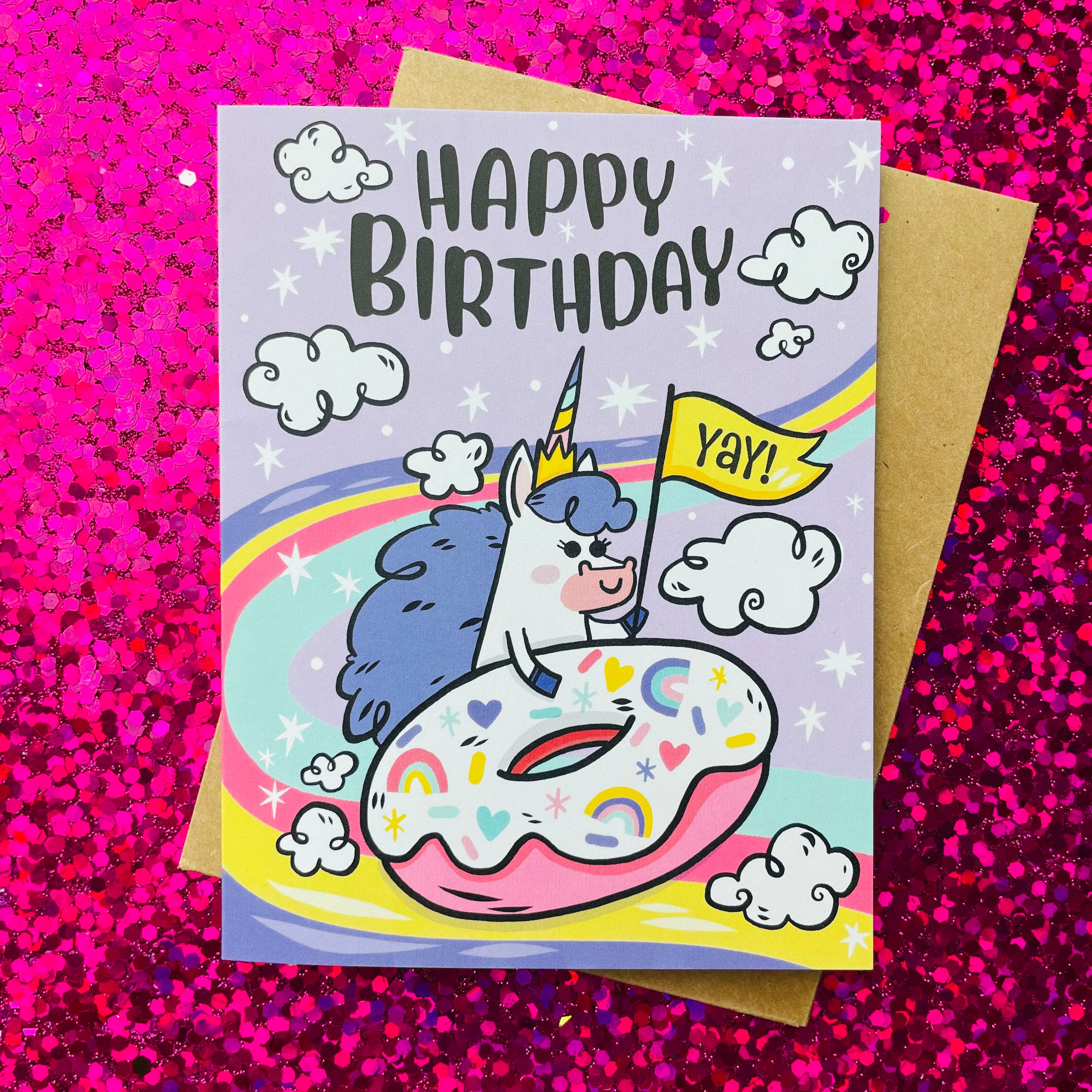 Magical Unicorn Birthday Card Card Unicorn Invite Unicorn - Etsy
