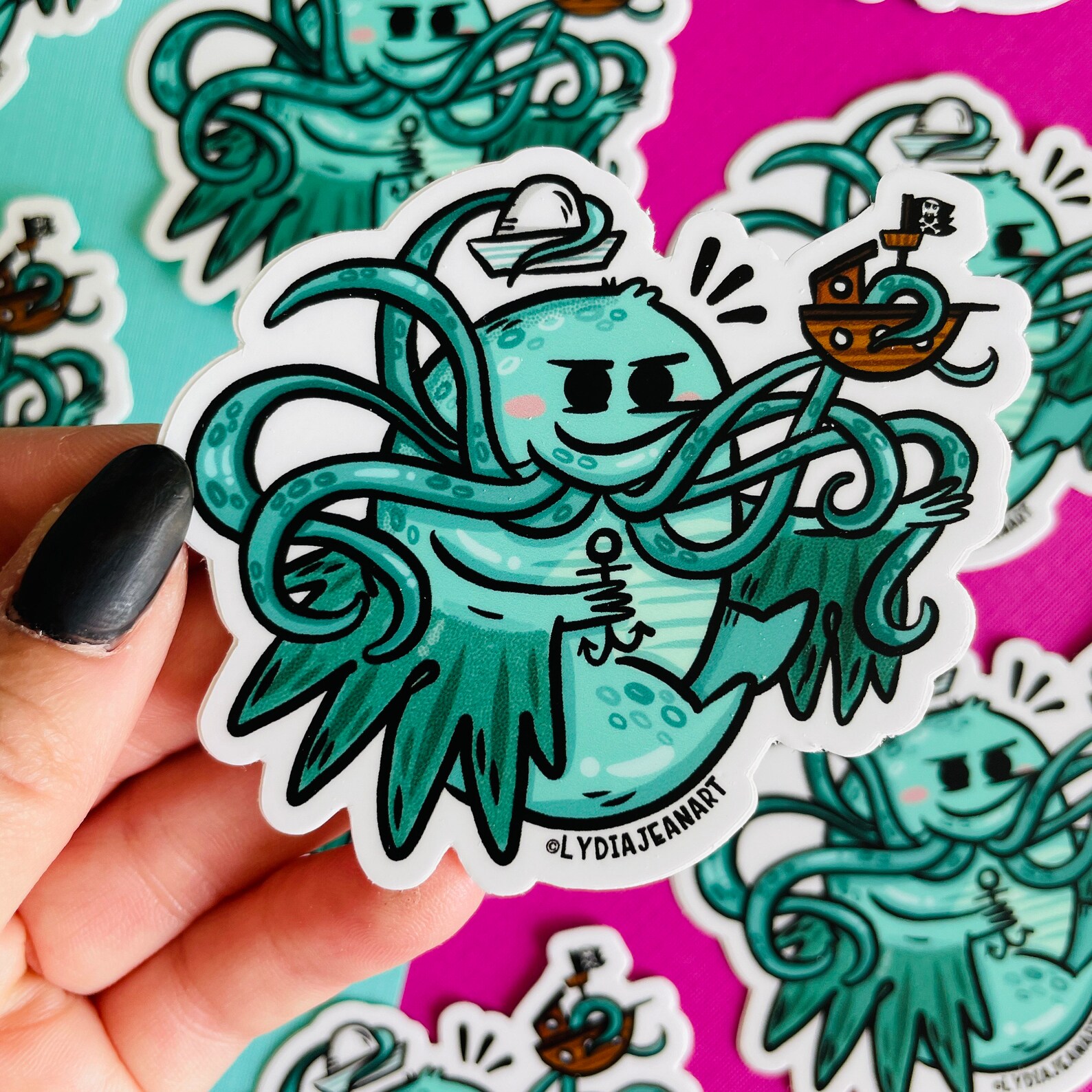 Cthulhu Vinyl Sticker Cthulhu Sticker Cryptid Sticker - Etsy