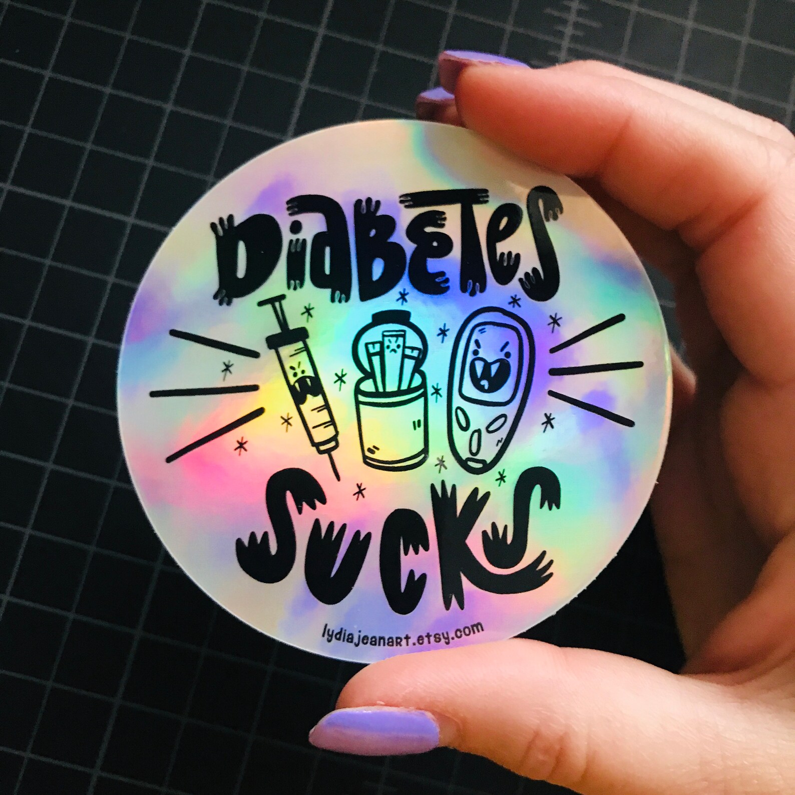 Diabetes Sucks Sticker Diabetes Bag Sticker Diabetes Sucks Diabetic ID ...