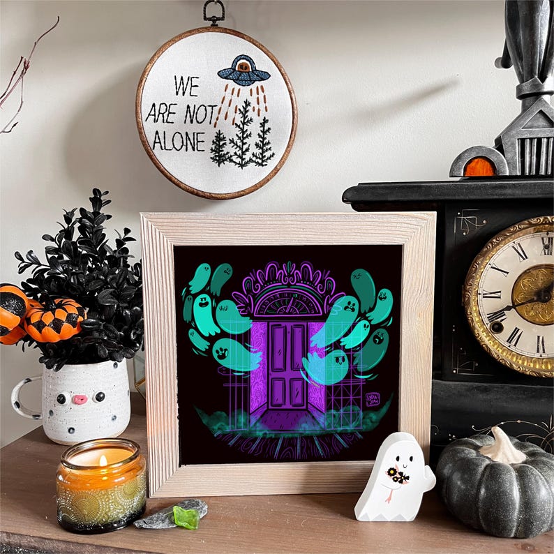 13th Floor Ghost Elevator Art Print for Halloween Lovers | Halloween ...