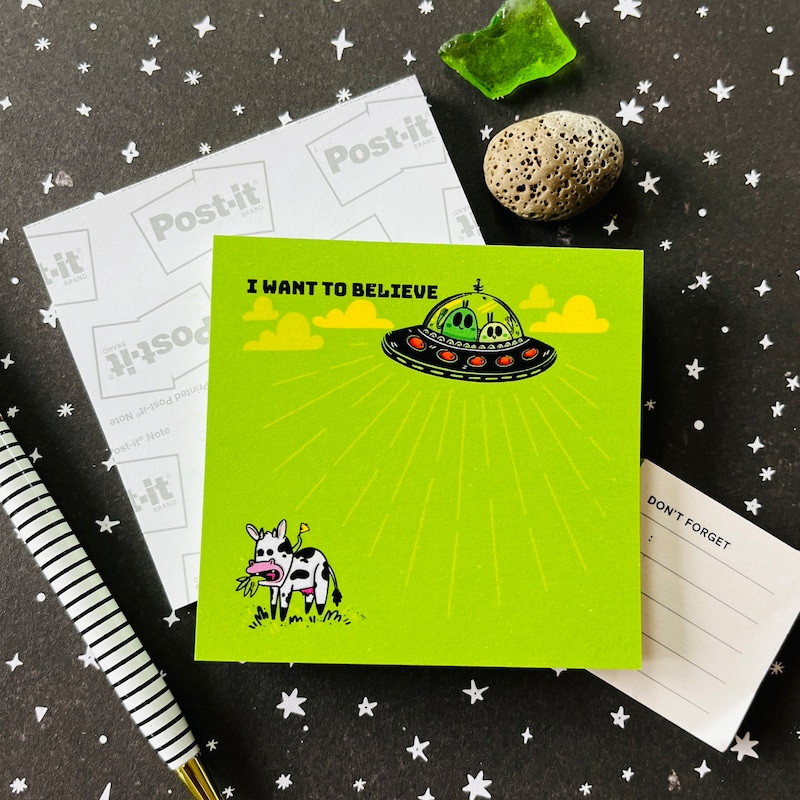 Notepad Ufo - Etsy