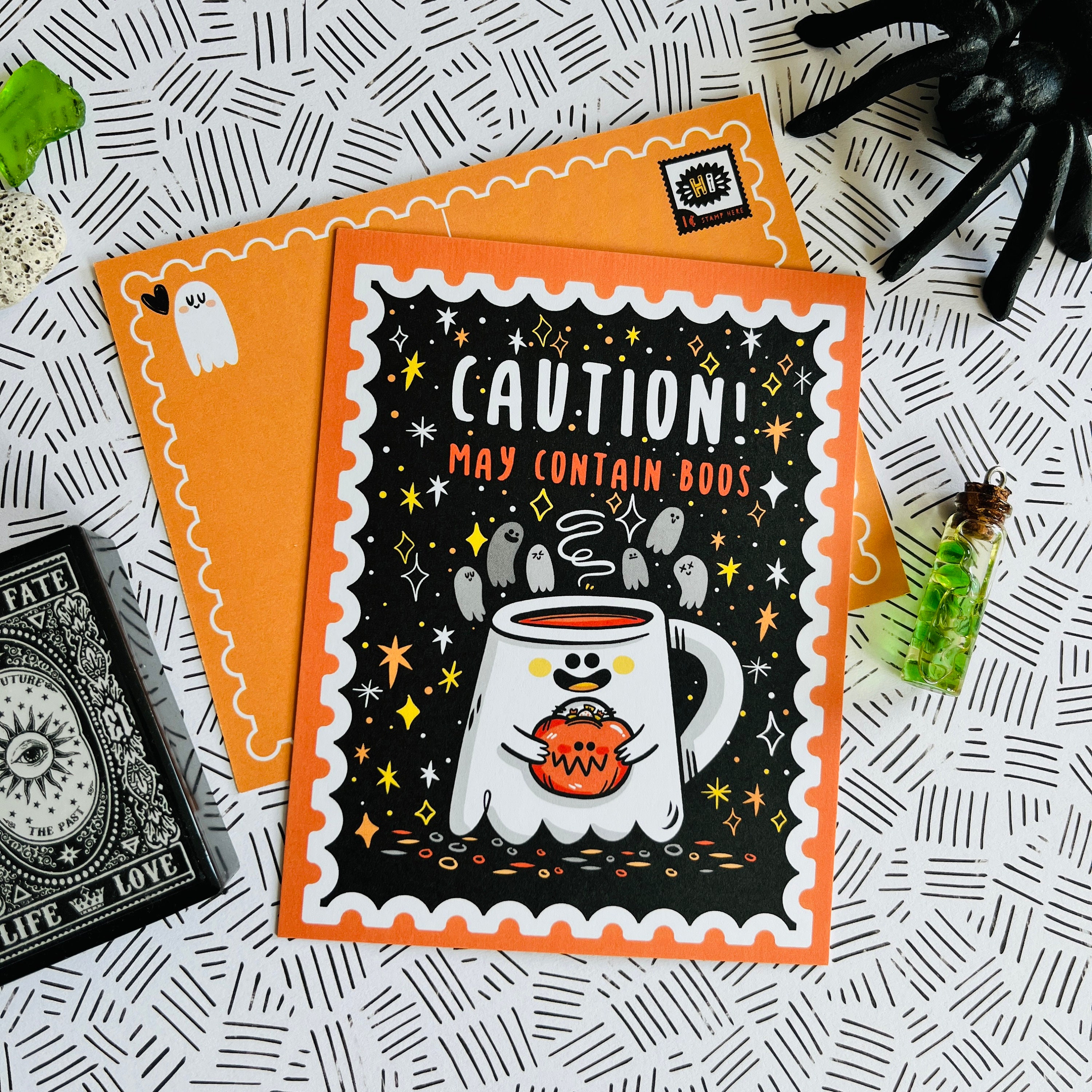 Creepy Cute Postcard Set (5 Designs) | Halloween Postcard Pack | Pen ...