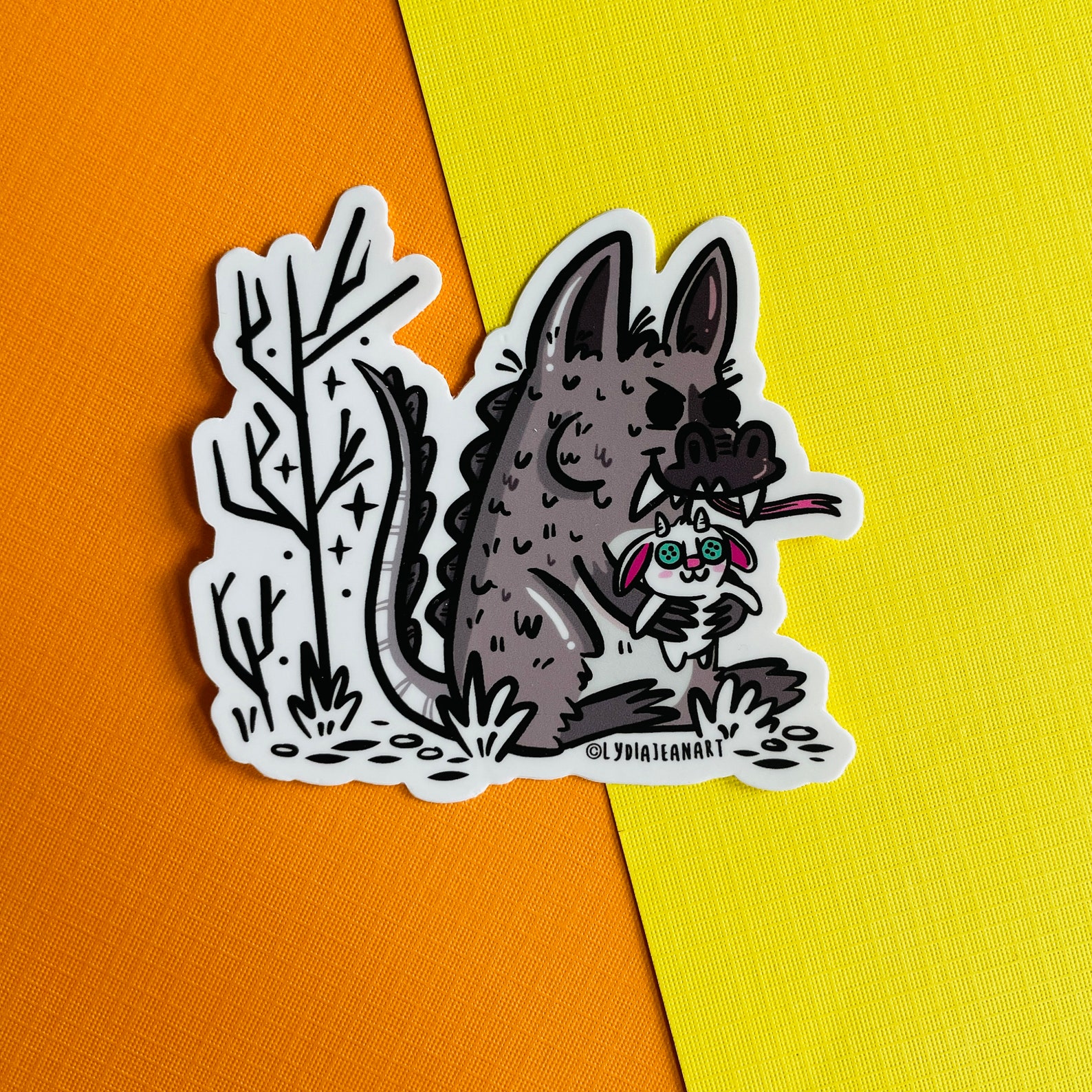 El Chupacabra Vinyl Sticker Goat Sucker Cryptid Vinyl - Etsy