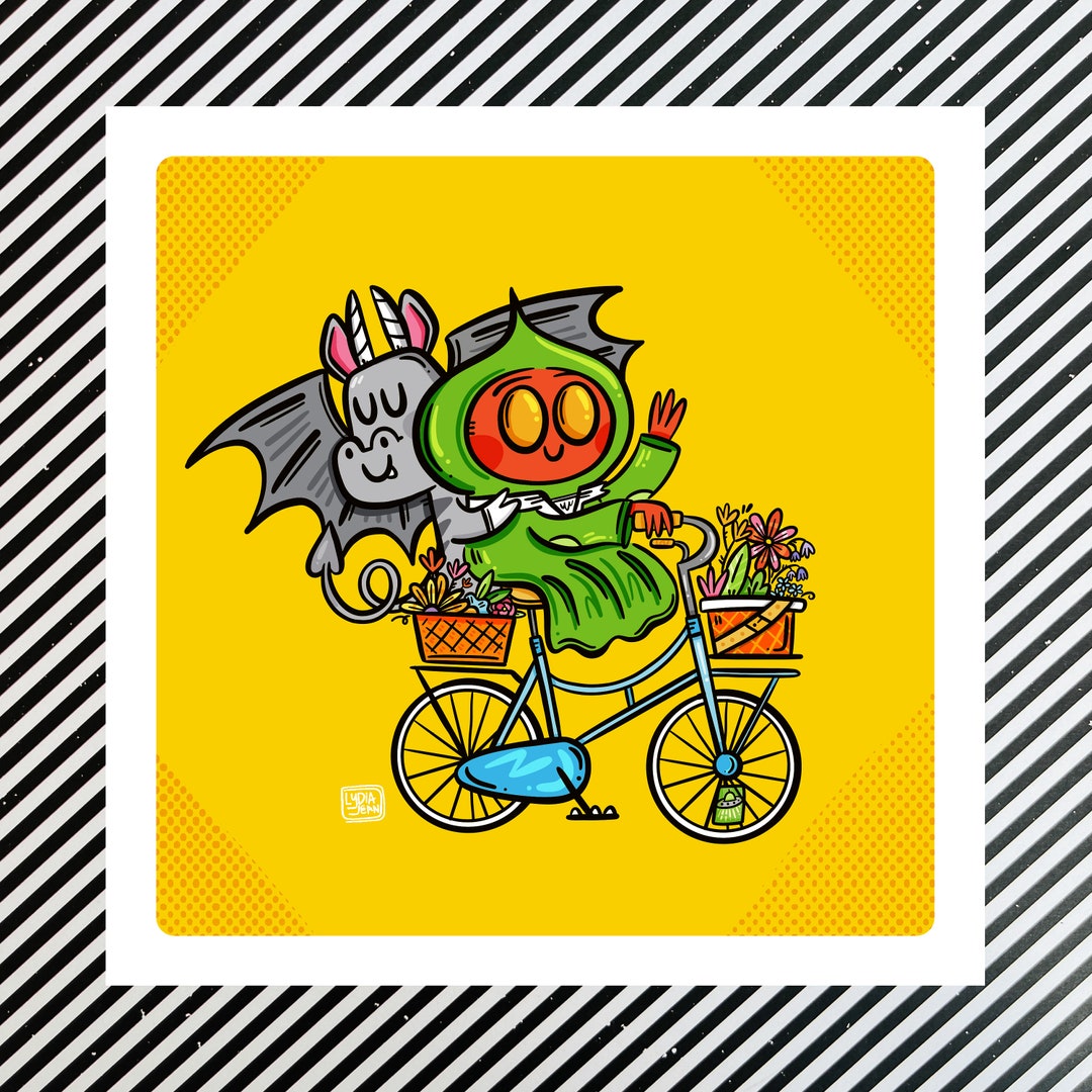 Braxie & Jersey Devil Springtime Cryptids Art Print - Etsy
