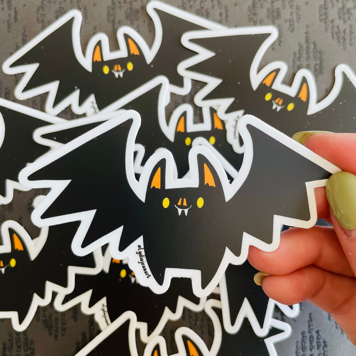 Bat Vinyl Sticker Super Cute Bat Sticker Party Favors bat - Etsy