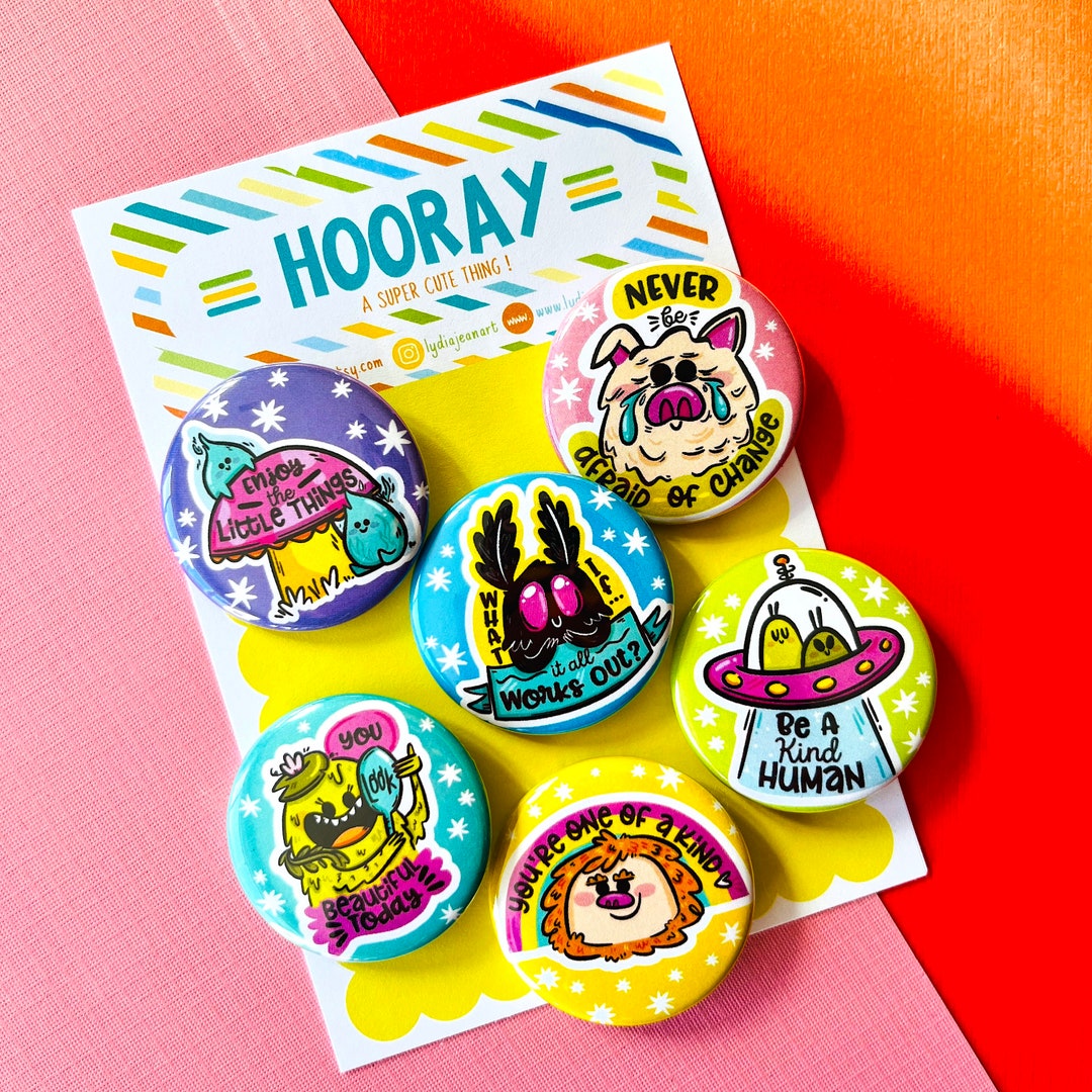 Cryptid Positivity Magnet or Pin Set | Crytpid Button Set | Cryptids ...