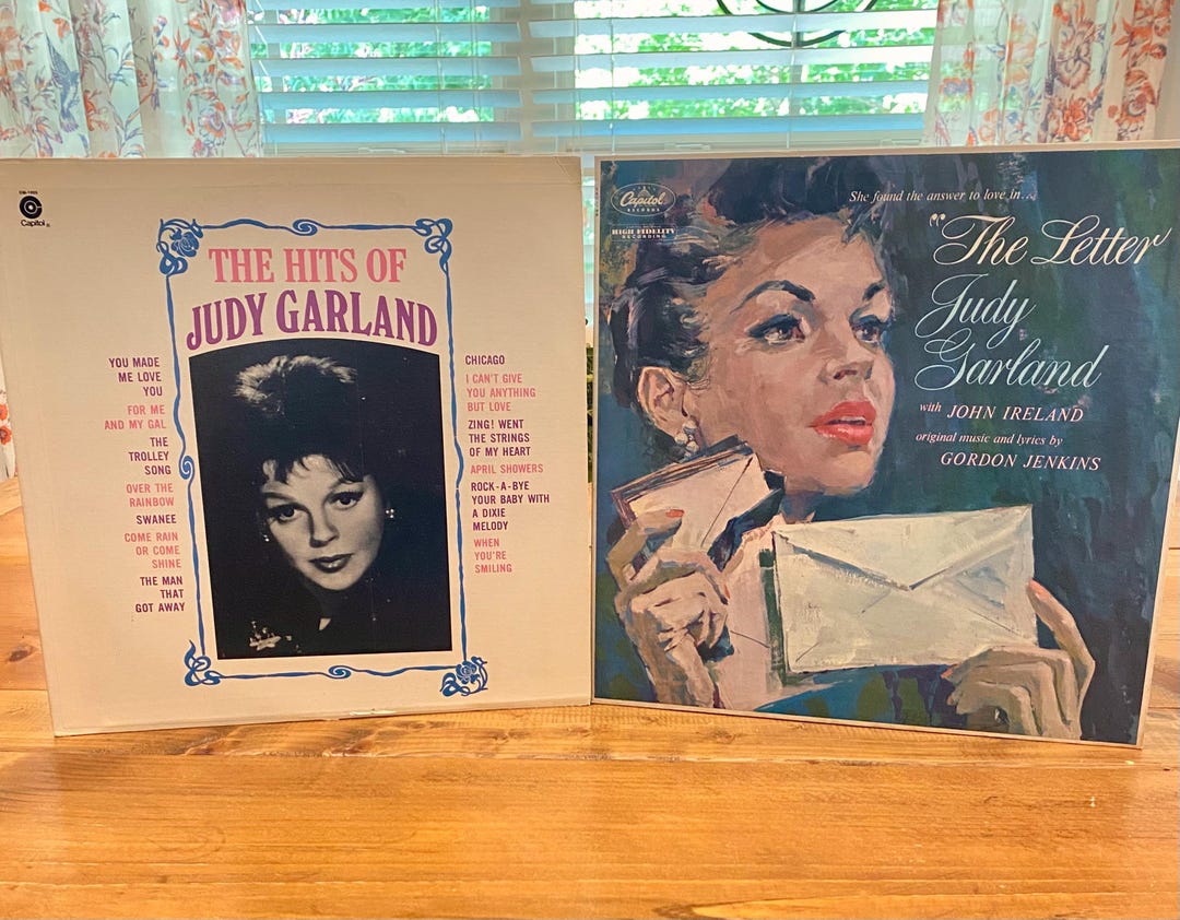 Two Judy Garland Vinyl 33’s, the Hits Of(1965)/the Letter(1959 ...