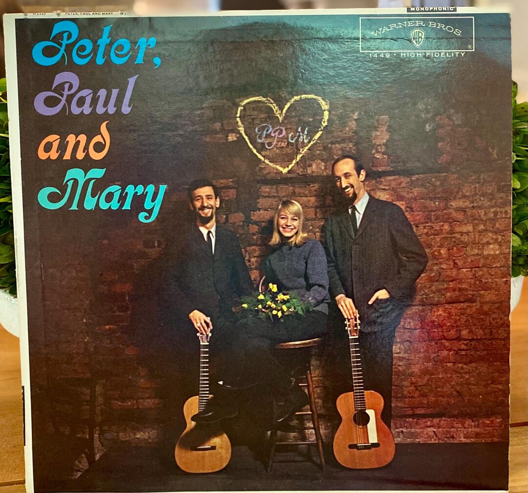 Peter, Paul and Mary, Self-titled Debut Vinyl 33, 1962, Professionally ...