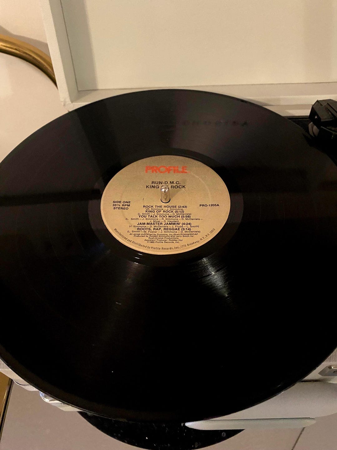 Run DMC - King of Rock Album Lp 1985 Second Studio Album by the Iconic ...