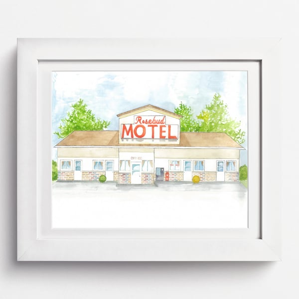 Retro Motel Art Print, Palm Springs Motel, Desert Motel Poster ...
