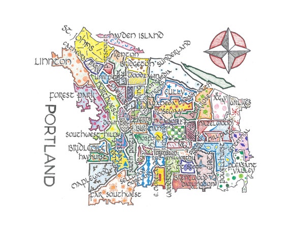 Printable Map Of Portland Oregon