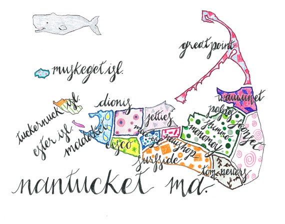 Nantucket Town Map 162 Nantucket Map Images, Stock Photos, And Vectors