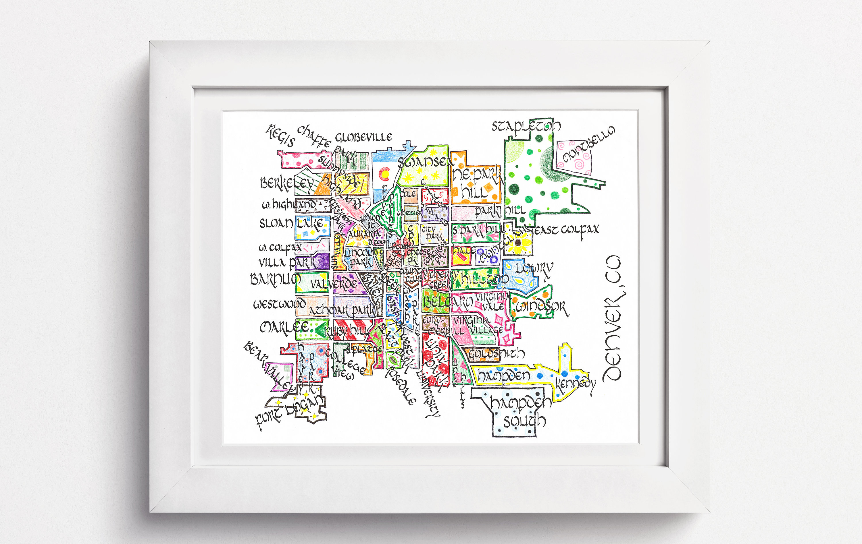 Mapa Del Vecindario De Colorado