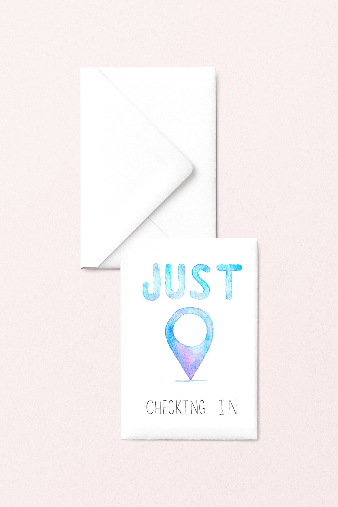 Just Checking in Greeting Card: Social Distance Card, Thinking of You ...