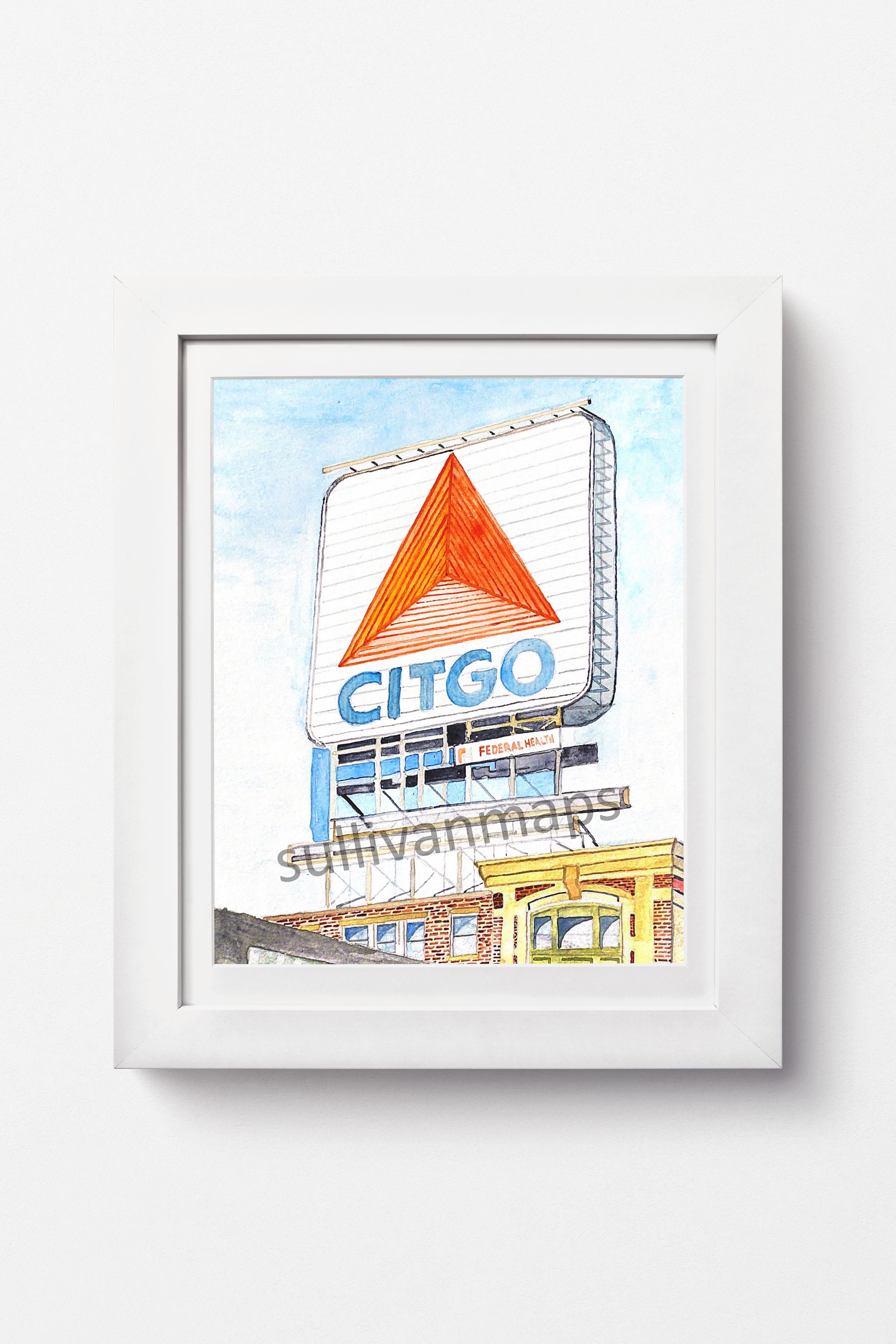 Citgo Sign Boston: Red Sox Citgo Sign Art, Boston Massachusetts Art ...