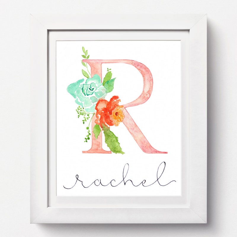 Monogram Painting - Etsy